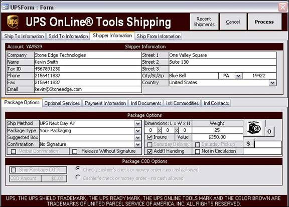 Shipping Packages with UPS Integration