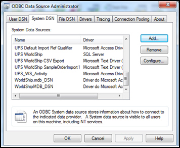 UPS WorldShip Setup with Stone Edge SQL Store File V7