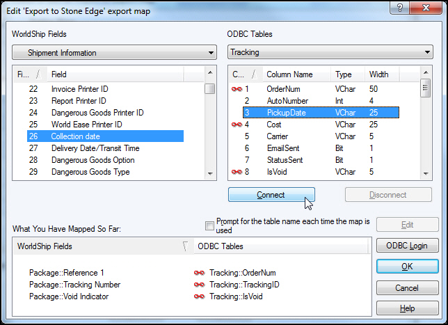 UPS WorldShip Setup with Stone Edge SQL Store File V7