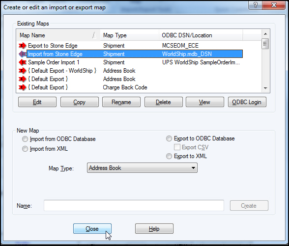 UPS WorldShip Setup with Stone Edge SQL Store File V7