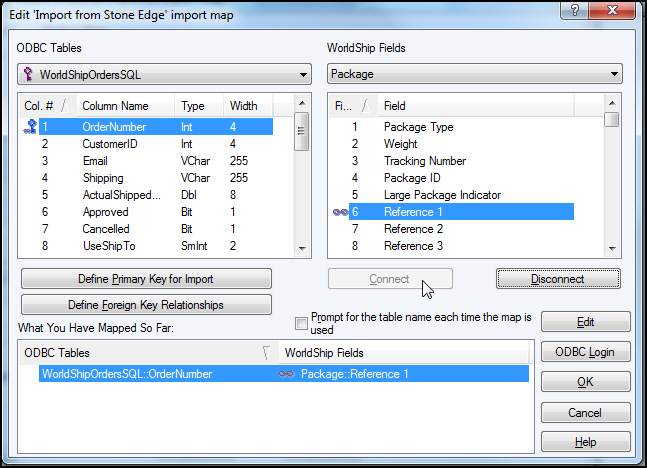 UPS WorldShip Setup with Stone Edge SQL Store File V7