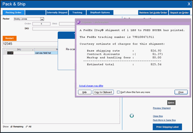 How to Pack an Order with Pack & Ship
