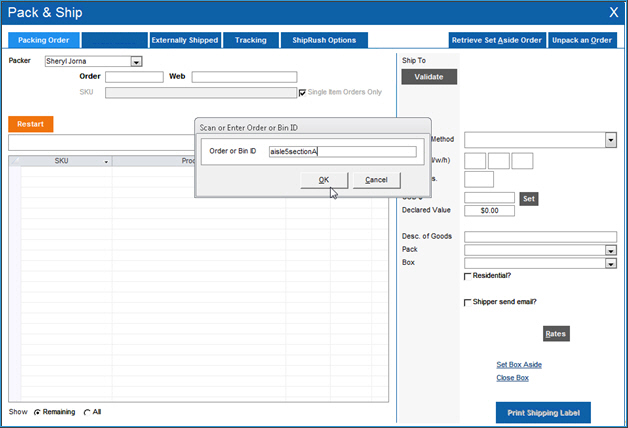 How to Set Box Aside