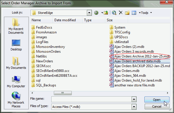 Re-import Archived Orders