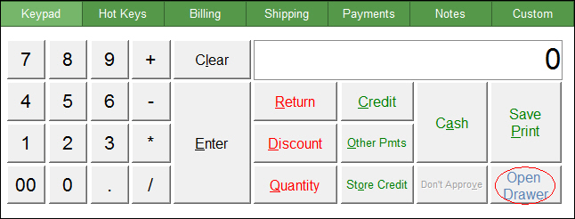 POS Setup - Cash Drawer